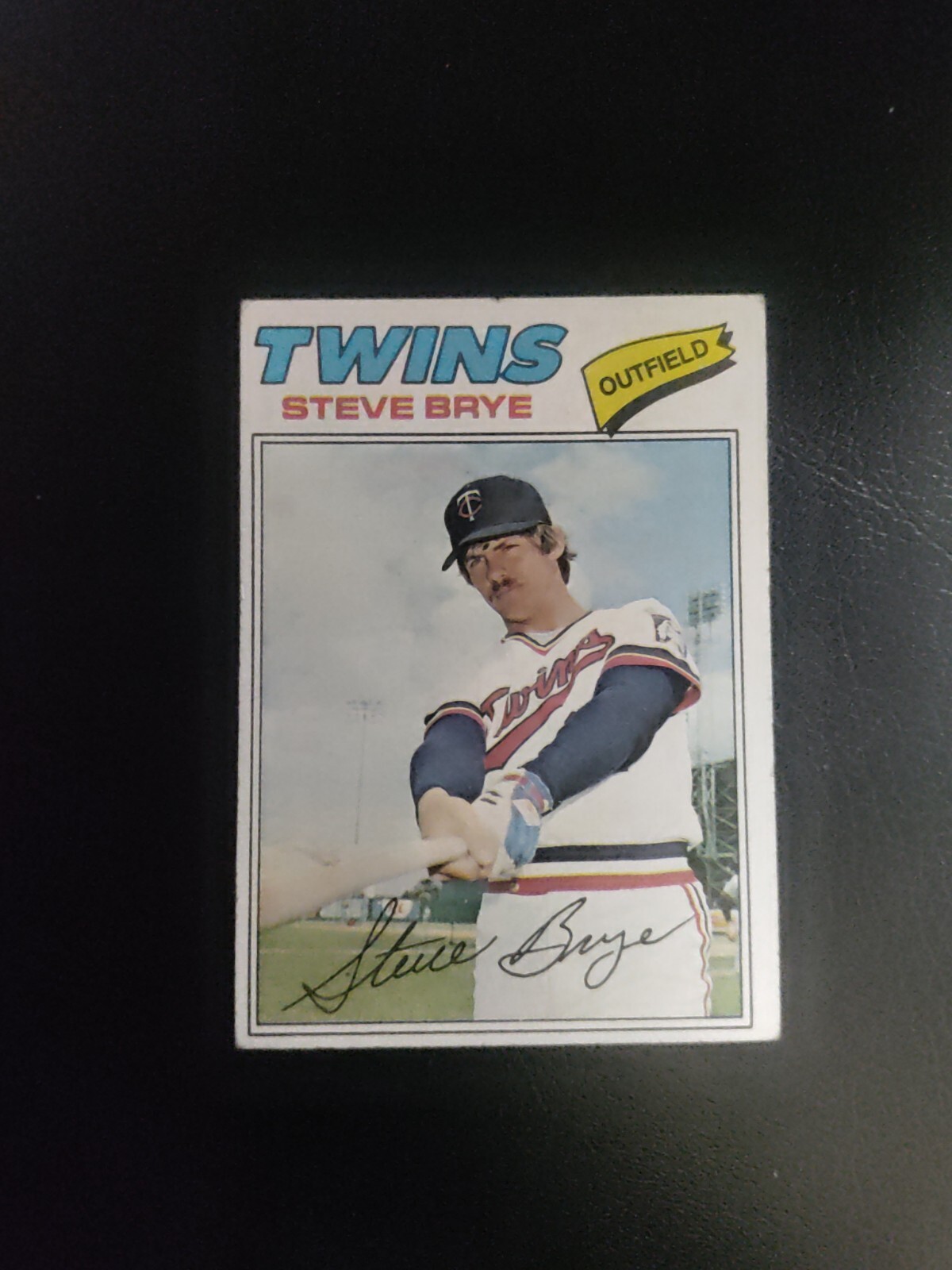 1977 Topps 424 Steve Brye Minnesota Twins Baseball Card ex read ...