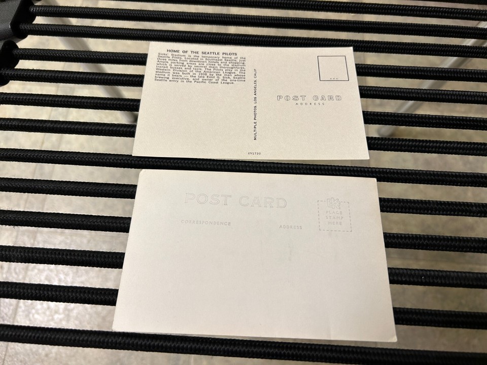 original 1940's real photo & 1969 seattle pilots SICKS STADIUM ...