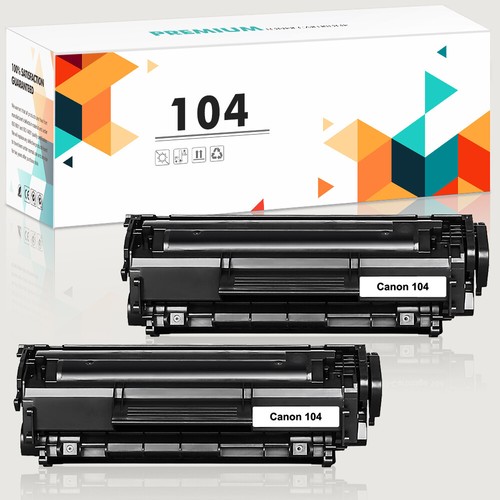 2 Black 104 FX9 FX10 Toner Cartridge For Canon 104 ImageClass MF4350D ...