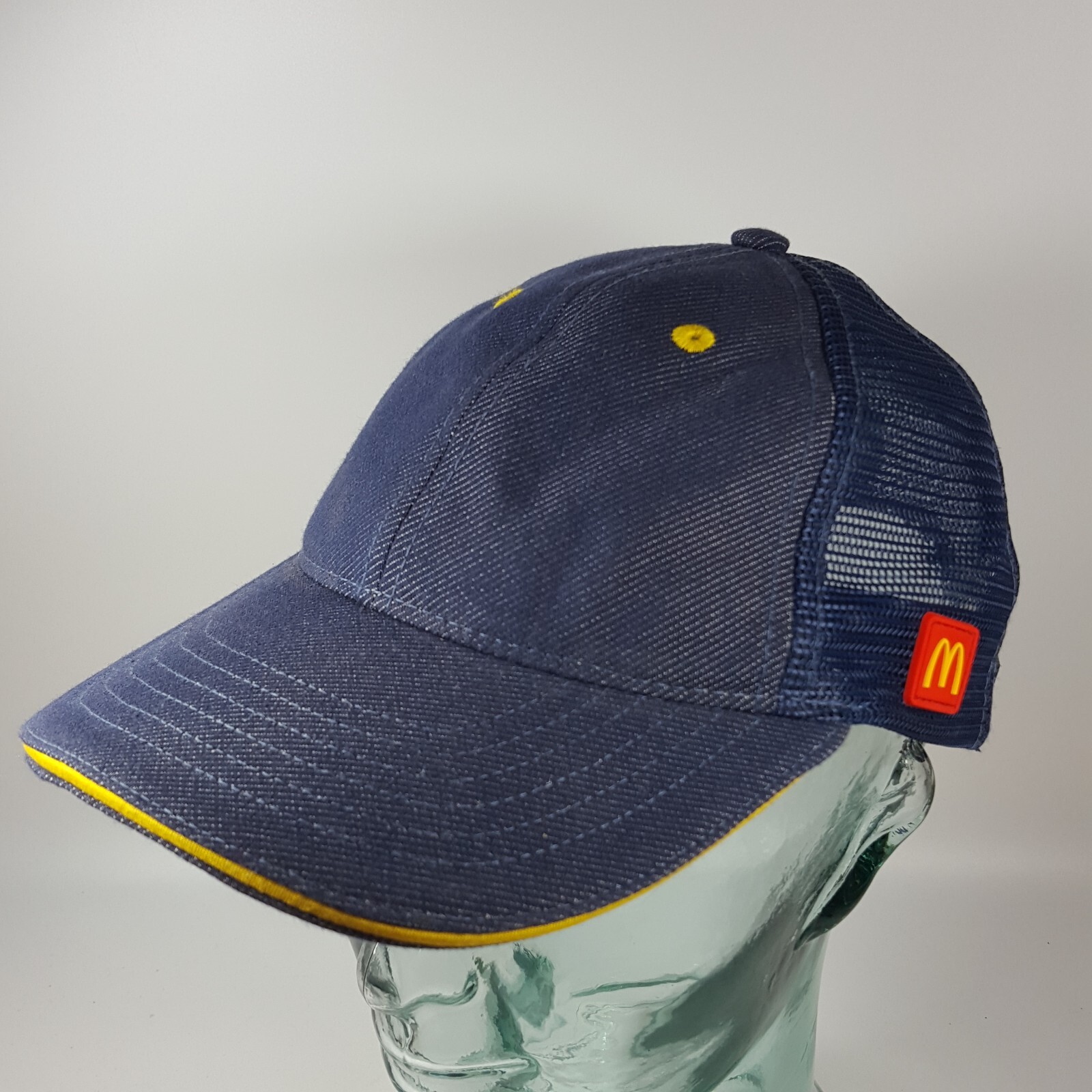 McDonalds Blue Employee Mesh Hat Cap Adjustable Snapb… - Gem