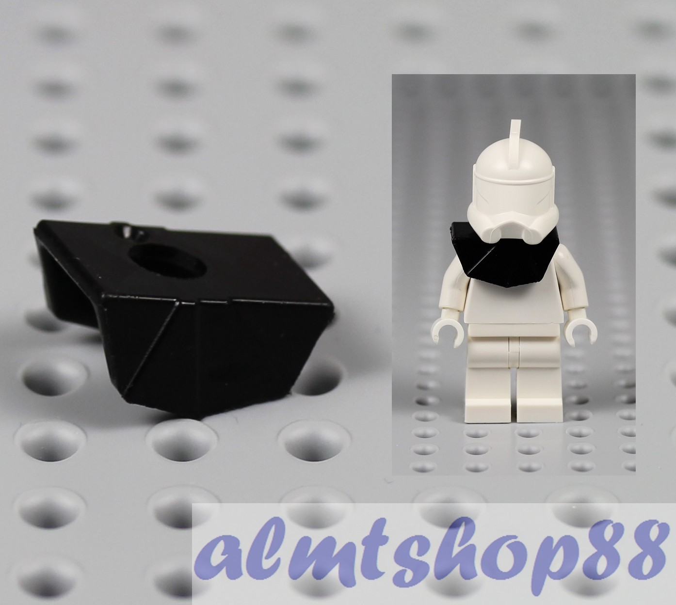 LEGO Star Wars - Black Armor Pauldron Plastic Clone Trooper Helmet Cody ...