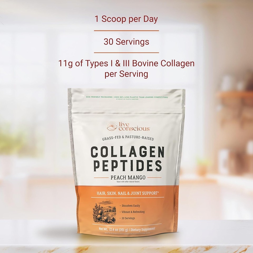 Collagen Peptides Powder - Peach Mango Flavored Collagen Powder - | eBay
