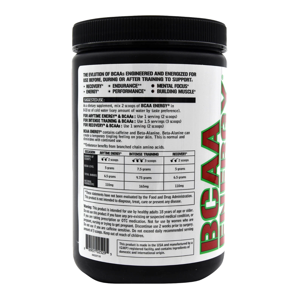 EVL BCAA Energy Pre Workout, Performance Enhancer 5g of Amino Acids ...