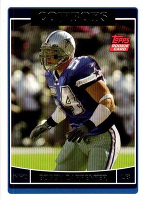 Bobby Carpenter Cowboys 2006 Topps Rookie Card #344 NFL LB | eBay