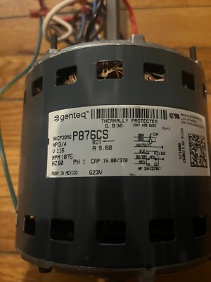 Genteq 5KCP39MG P876CS 3/4HP Blower Fan Motor Double sided 3/4HP | eBay