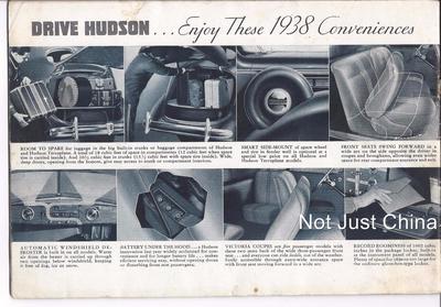 Vintage Hudson - 1938 Hudson - Pamphlet or Brochure | eBay