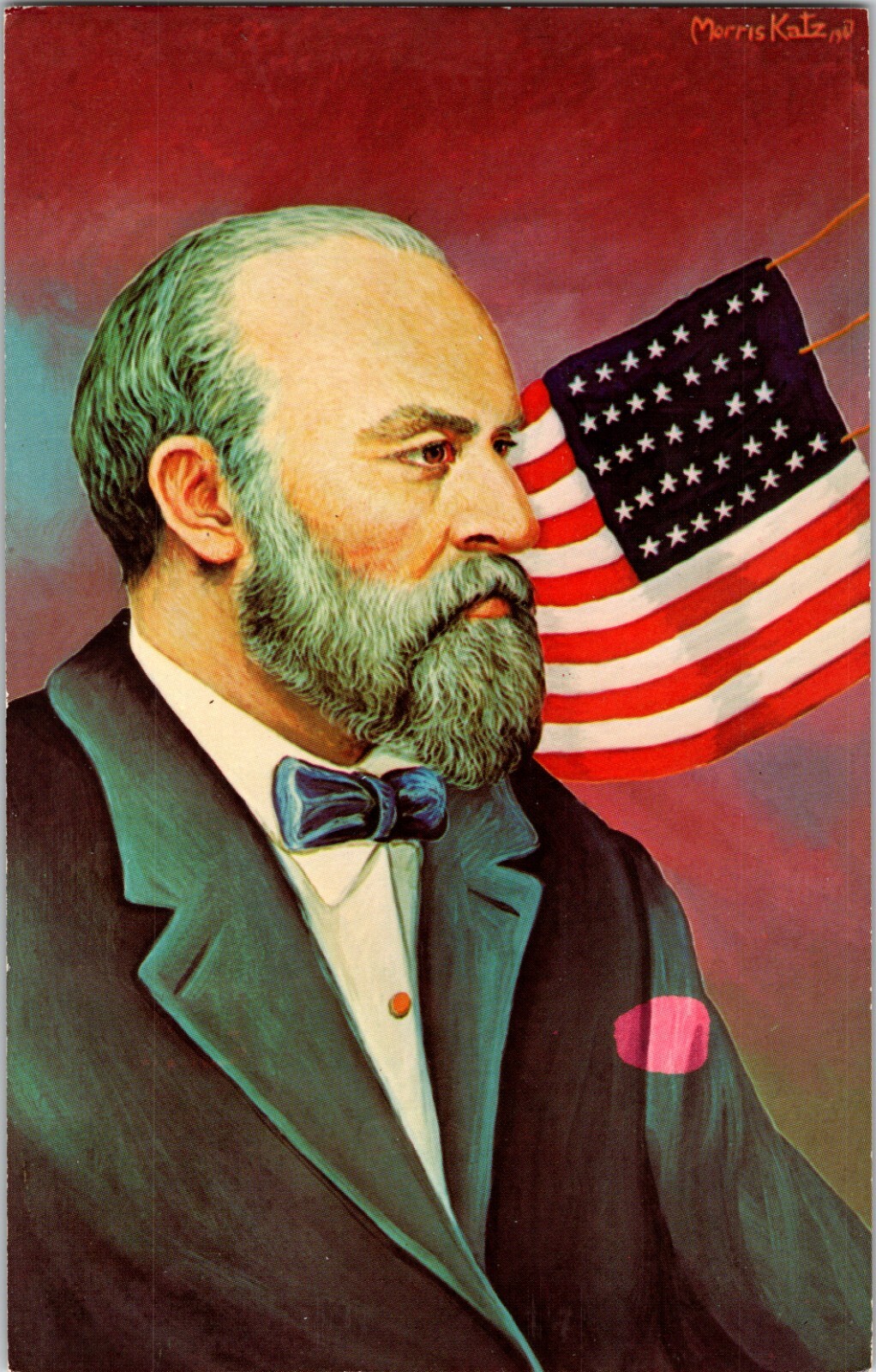 Postcard James Garfield 20th United States President Morris Katz | eBay