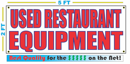 USED RESTAURANT EQUIPMENT Banner Sign NEW | eBay