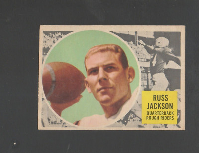 1960 Topps Canadian Football Card #63 Russ Jackson-Ottawa Rough Riders ...