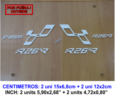 RENAULT R26R VINILO PEGATINA VINYL STICKER DECAL AUFKLEBER AUTOCOLLANT ...