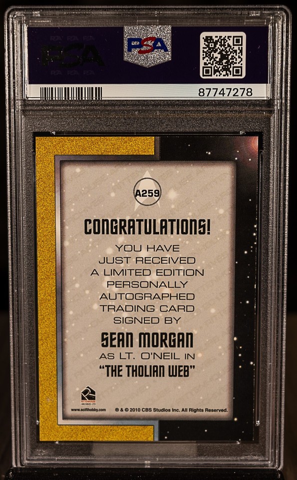 87747278 Sean Morgan 2014 Star Trek TOS Portfolio Prints Autograph Auto ...