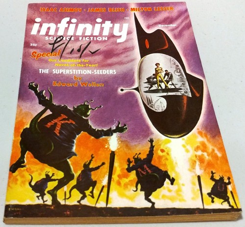 Vintage - Infinity- Science Fiction - December- 1956 - PLEASE READ | eBay