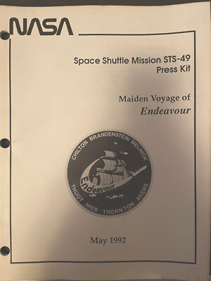 Space Shuttle Mission- Official NASA Press Kit-#STS-49 Endeavor Maiden ...