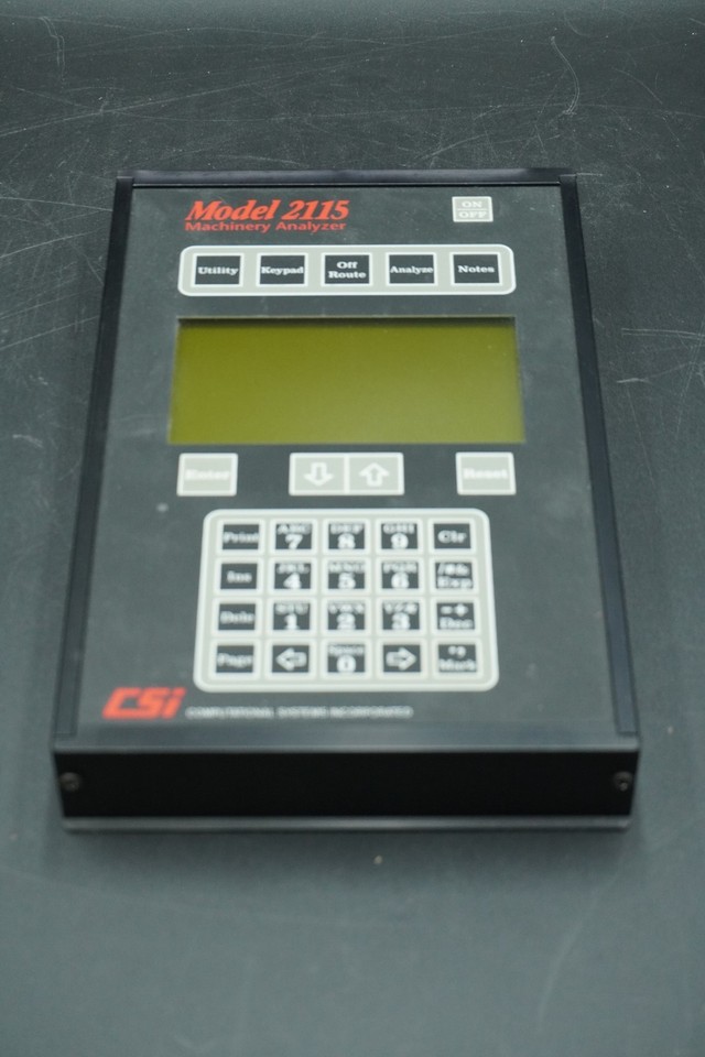 Emerson CSI 2115 Vibration Machinery Analyzer Rev. 4 w/ Protective Case ...