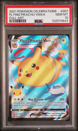 Flying Pikachu VMAX 2021 Pokemon Celebrations #007/025 Full Art PSA 10 ...