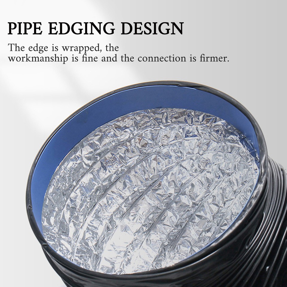 6 Inch Flexible Ducting Hose Air Duct Pipe for HVAC & Exhaust Ductwork ...