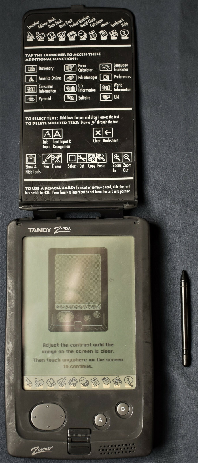 Tandy Z PDA 25-3100 ZOOMER Very Rare Personal Digital Assistant | eBay