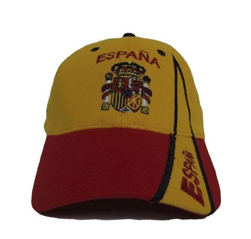 Espana Spain Spanish Yellow and Red Baseball Hat Cap 3D embroidered ...
