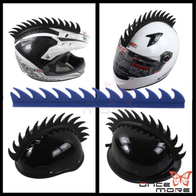 Motorcycle Helmet Blade Spike Mohawks Biker Helmets Decal Sticker ...