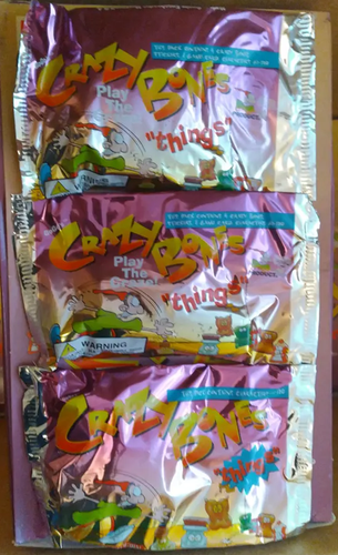 Crazy Bones Things # 61-120, 3 Case Fresh Packs Crazybones Brand New ...