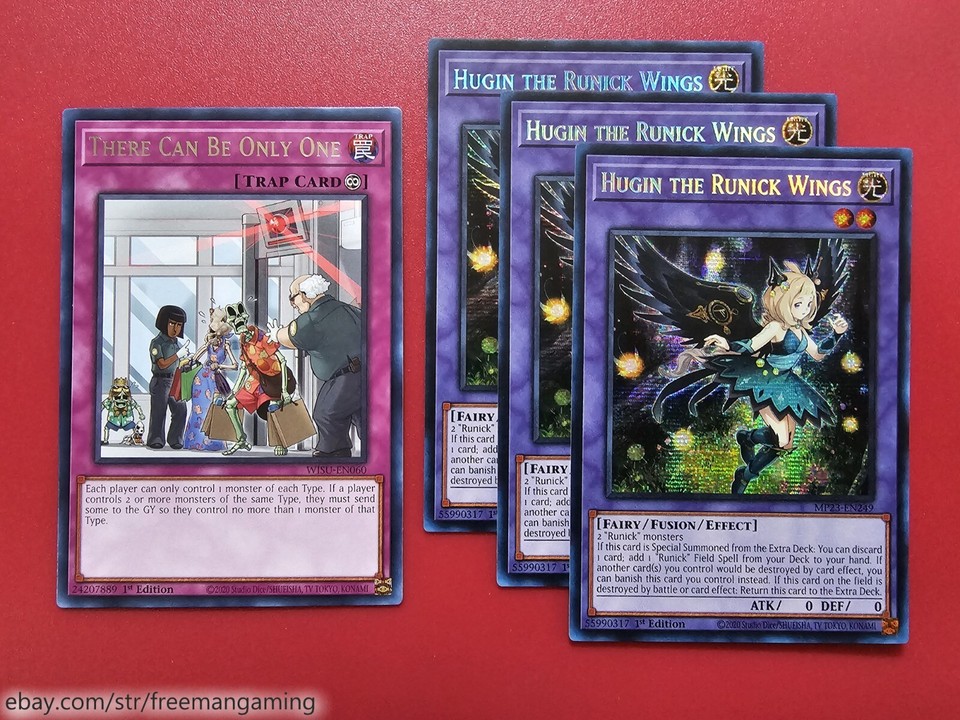 Yugioh Runick Stun Deck 55 Cards Fountain Tip Hugin Destruction ...