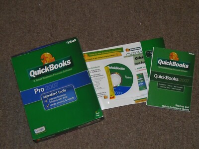 Intuit Quickbooks Pro 2007 #1 Small Business Financial Software New ...