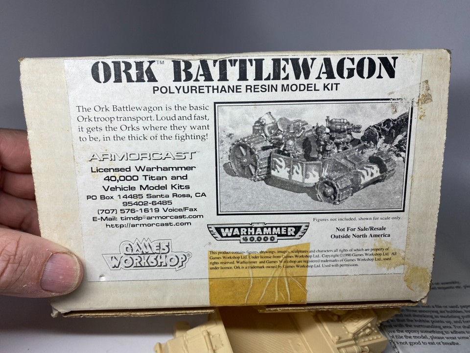 Warhammer 40k - Orks - Ork Battlewagon - Armorcast - OOP Rare Original ...
