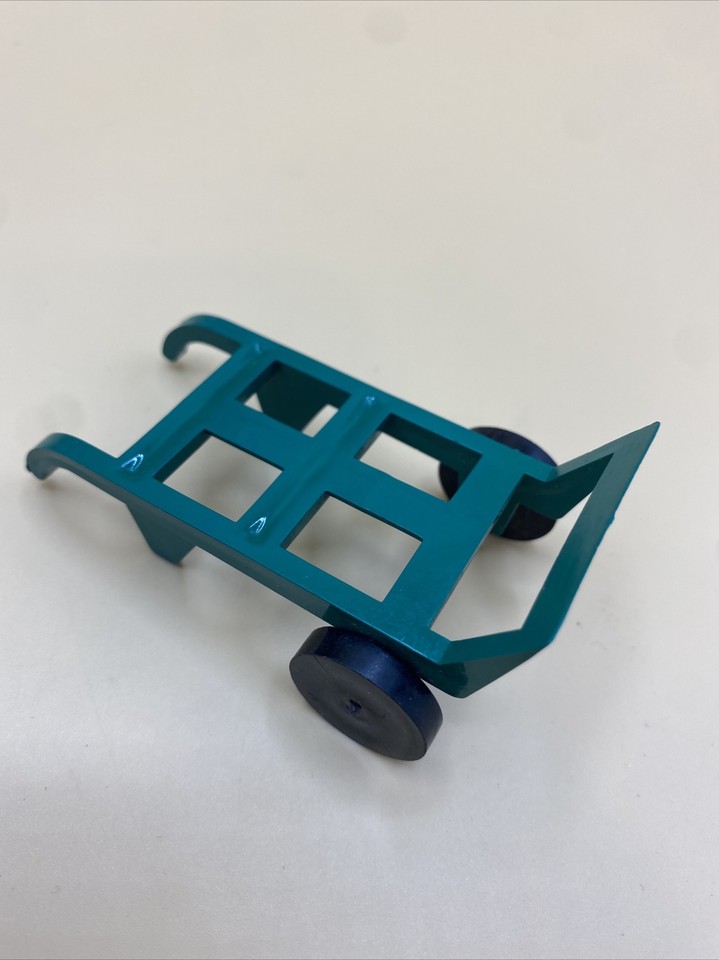 Vintage Marx plastic hand cart - dolly - green - vtg | eBay
