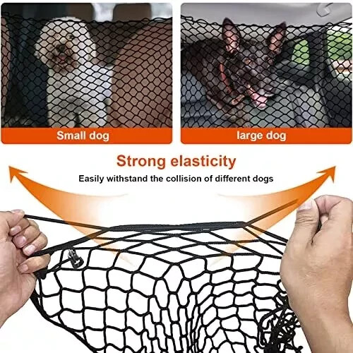 Car Dog Net Barrier 47 Pet Restraint Net Vehicle Safety Backseat ...