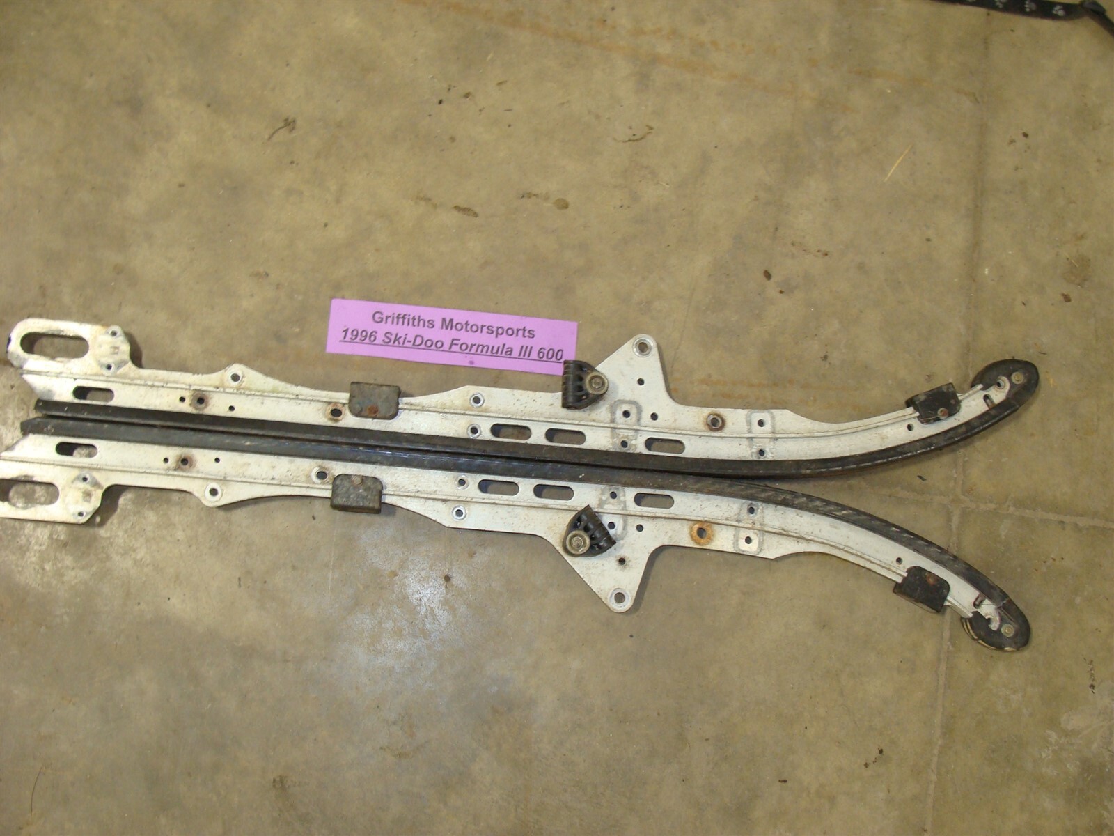 1996 SKIDOO FORMULA 3 iii 600 CK3 skidframe rear skid slide rails hyfax ...