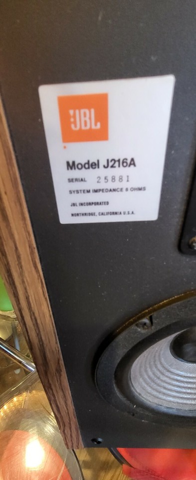 1980'S JBL J216A USA Vintage Bookshelf Speakers | eBay