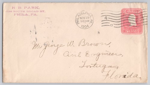 Philadelphia, PA South Broad St. imprint, 2c Washington, 1904 | eBay