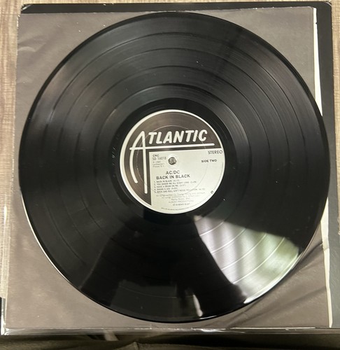 AC/DC Back in Black Vinyl Original Atlantic Press | eBay