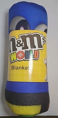 2019 M&Ms Fleece Throw Blanket 50" x 60" One-sided 6 MARS Candy ...