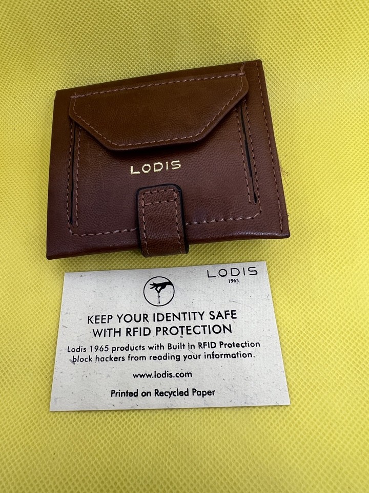NEW LODIS Bifold Premium Leather Wallet & Coin Lock Purse | eBay UK