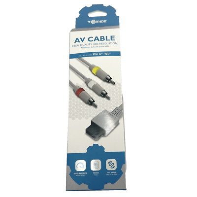 Nintendo Wii/ Wii U AV Cable Video Game Accessory Brand New Replacement ...