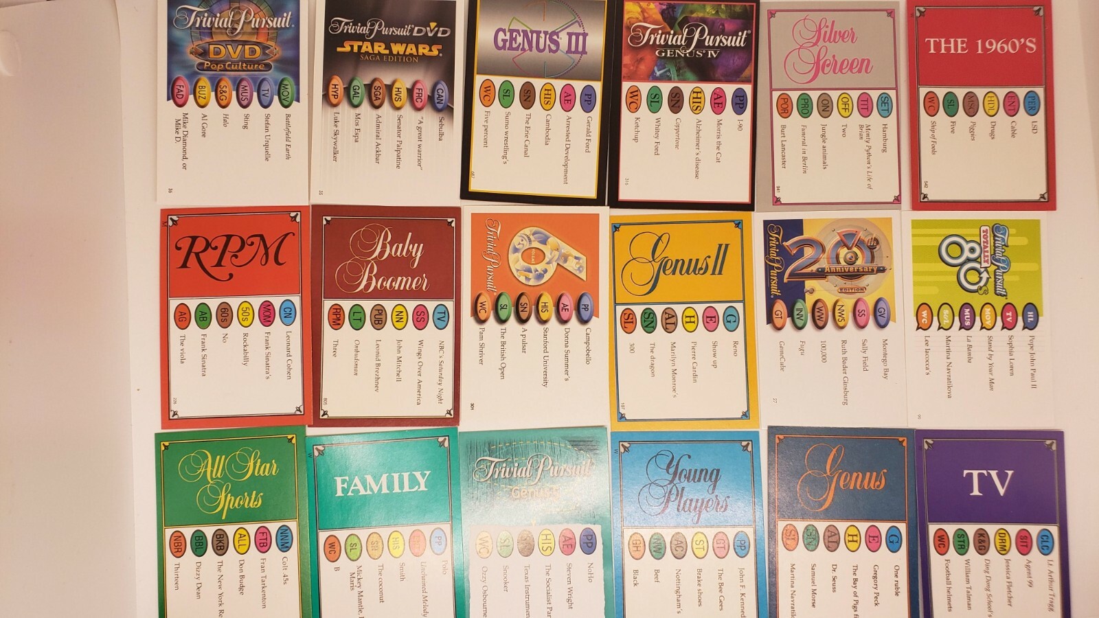 Trivial Pursuit 100 Card Packs You Pick the Edition Trivia Nights Game ...
