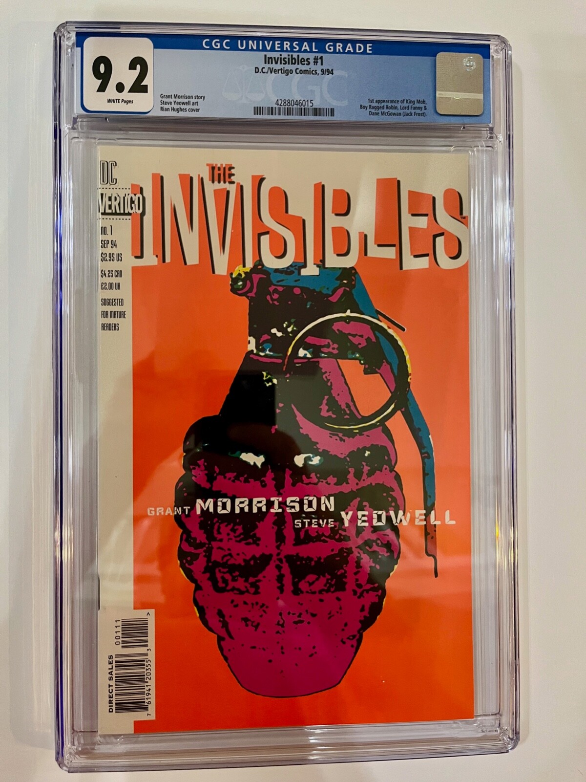 Invisibles #1 (1994) Key 1st Issue 1st King Mob Vertigo, CGC 9.2 | eBay