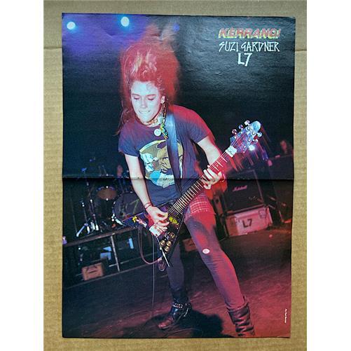 L7 SUZI GARDNER PIN-UP POSTER original KERRANG centre poster so it is ...