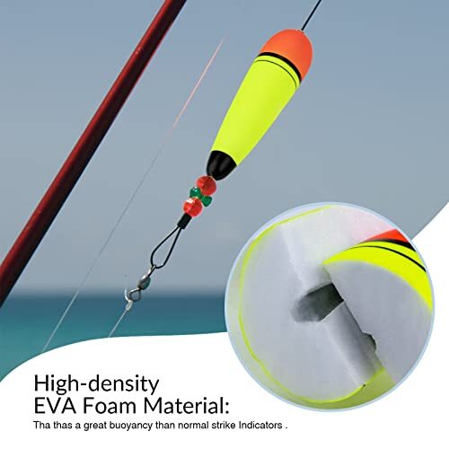 THKFISH Slip Bobbers Floats EVA-Slider-Bobbers Slip Floatage-1-7/10oz ...