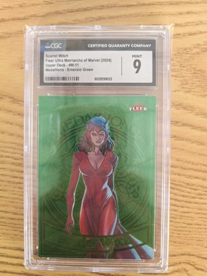 SCARLET WITCH 2024 Fleer Ultra Matriarchs of Marvel M-11 Medallion ...