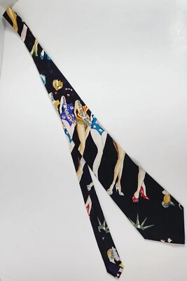 Nicole Miller Vintage Mens Silk Necktie Beauty Pageant Miss USA 1990 ...