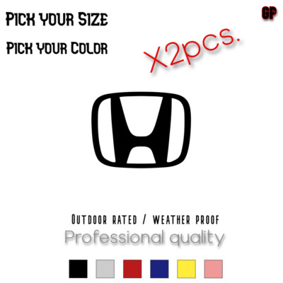 HONDA Decal Sticker (1 SET- 2 PCS) for Racing Cars | eBay