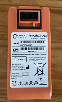 Cardiac Science G5 Powerheart G5 Replacement Battery Used | eBay UK