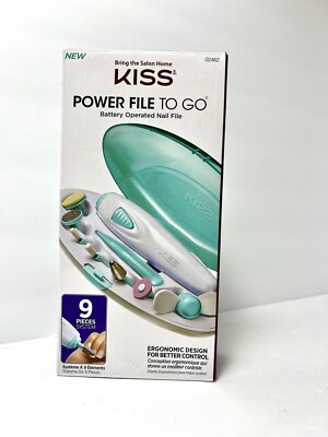 Kiss Power File To Go Battery Operate Nail File Ergonomic Design 9 ...