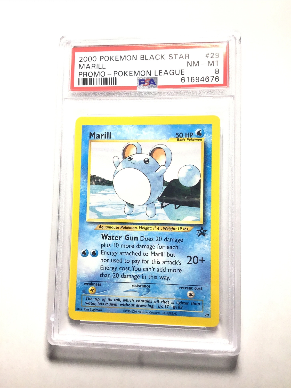 MARILL - 29 - Black Star Promo - Pokemon Card - PSA 8 ID:61694676 | eBay