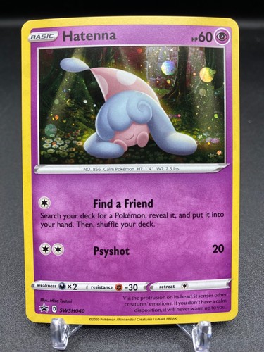 Hatenna - SWSH040 - Pokemon Promo Sword & Shield Ultra Rare Holo Card ...