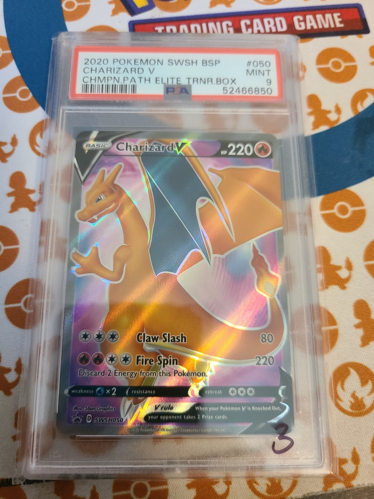 2020 Pokemon Charizard V Promo Champions Path ETB PSA 9 | eBay