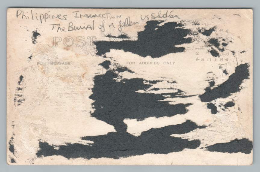 Philippines Insurrection "US Soldier Burial" RPPC Antique Army Photo ...