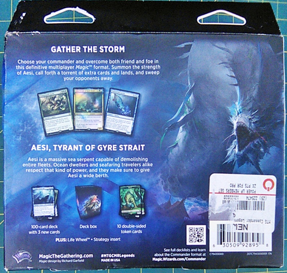 NEW MAGIC THE GATHERING COMMANDER LEGENDS COMMANDER DECK REAP THE TIDES ...